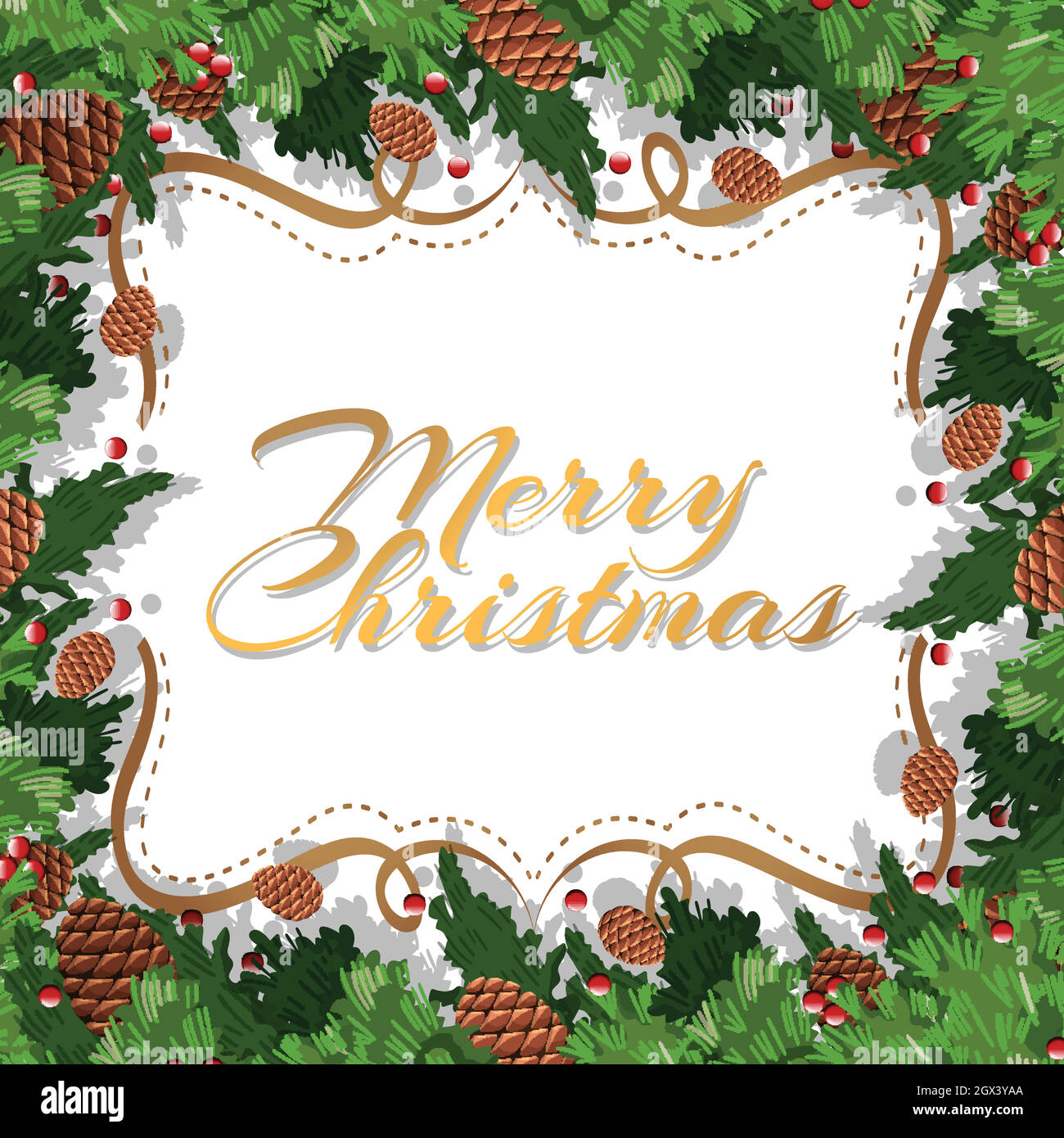 La carte de noel Banque d'images vectorielles - Alamy