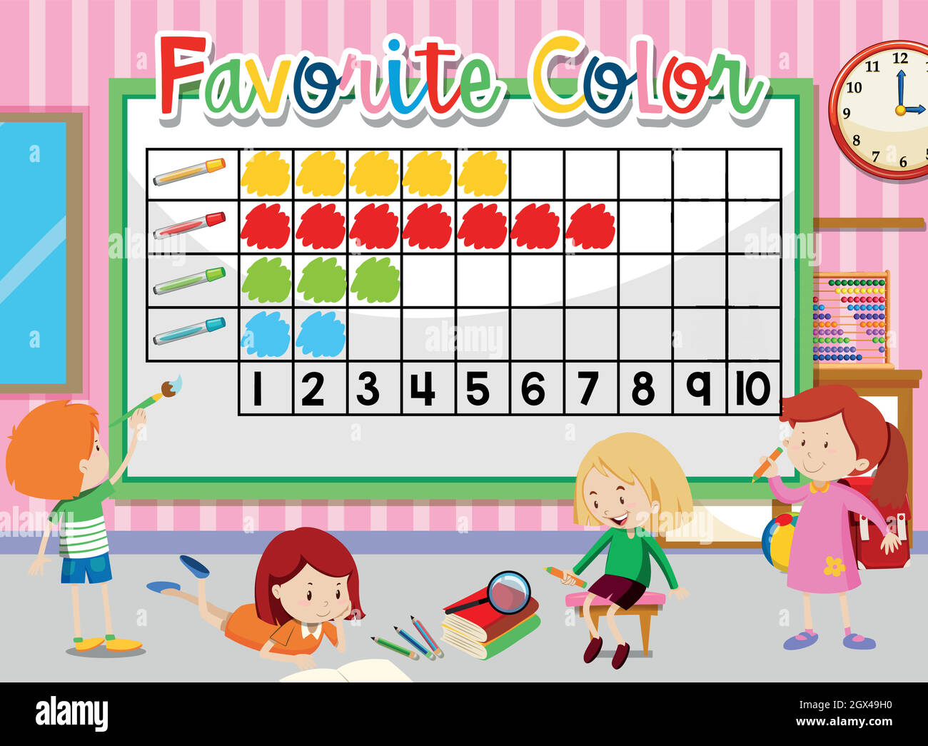 Tableau de couleurs Banque d'images vectorielles - Alamy