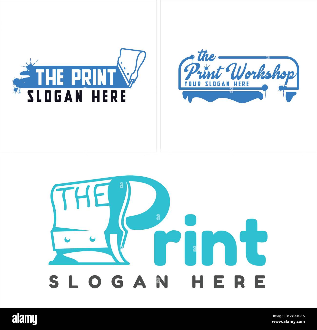 Screen printing logo Banque de photographies et d’images à haute ...