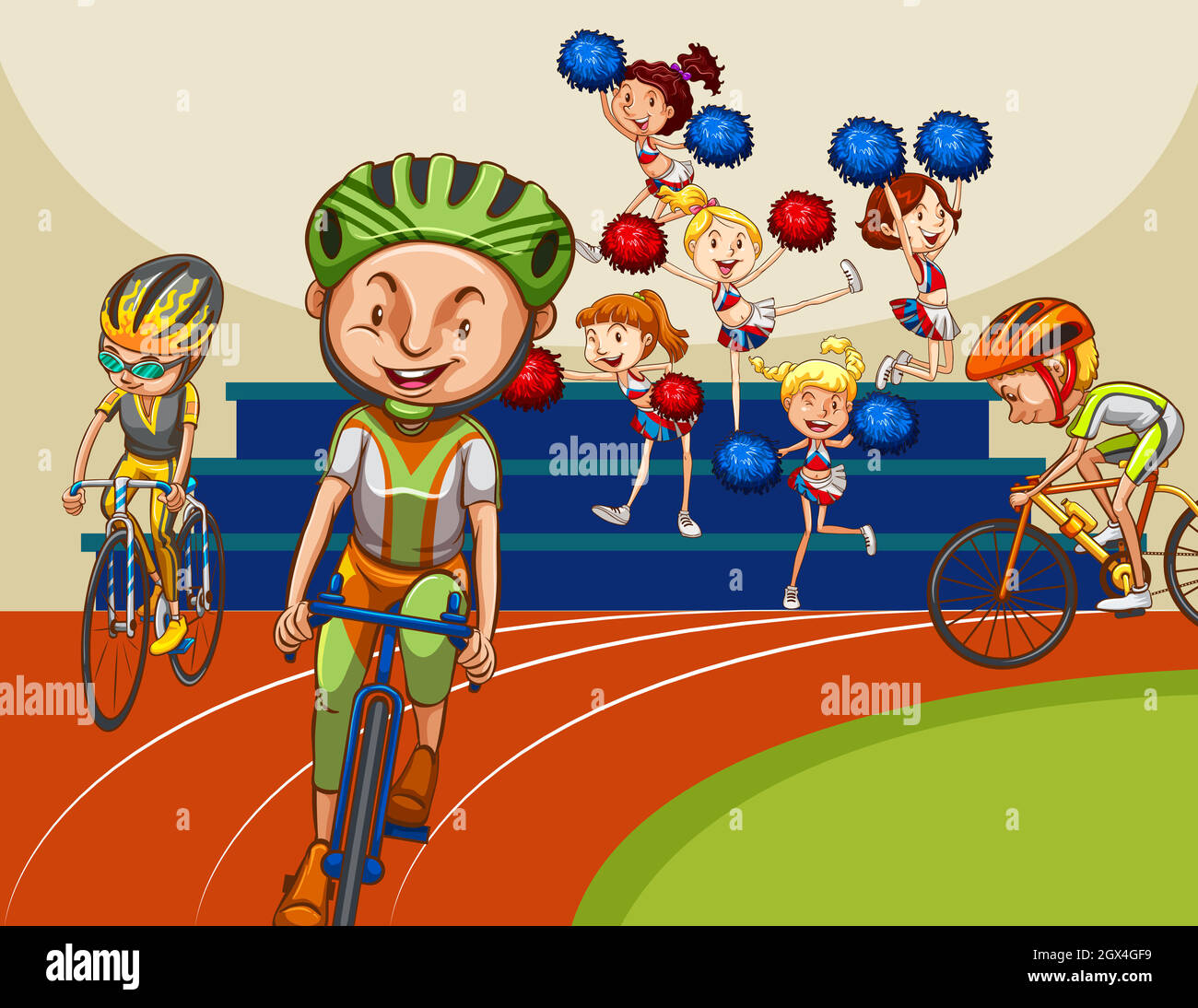 Jeu de course Banque d'images vectorielles - Alamy