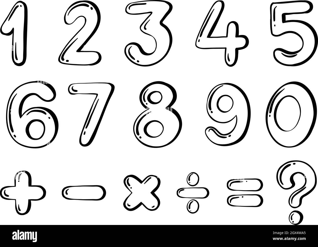 Chiffres de fond Banque d'images vectorielles - Alamy