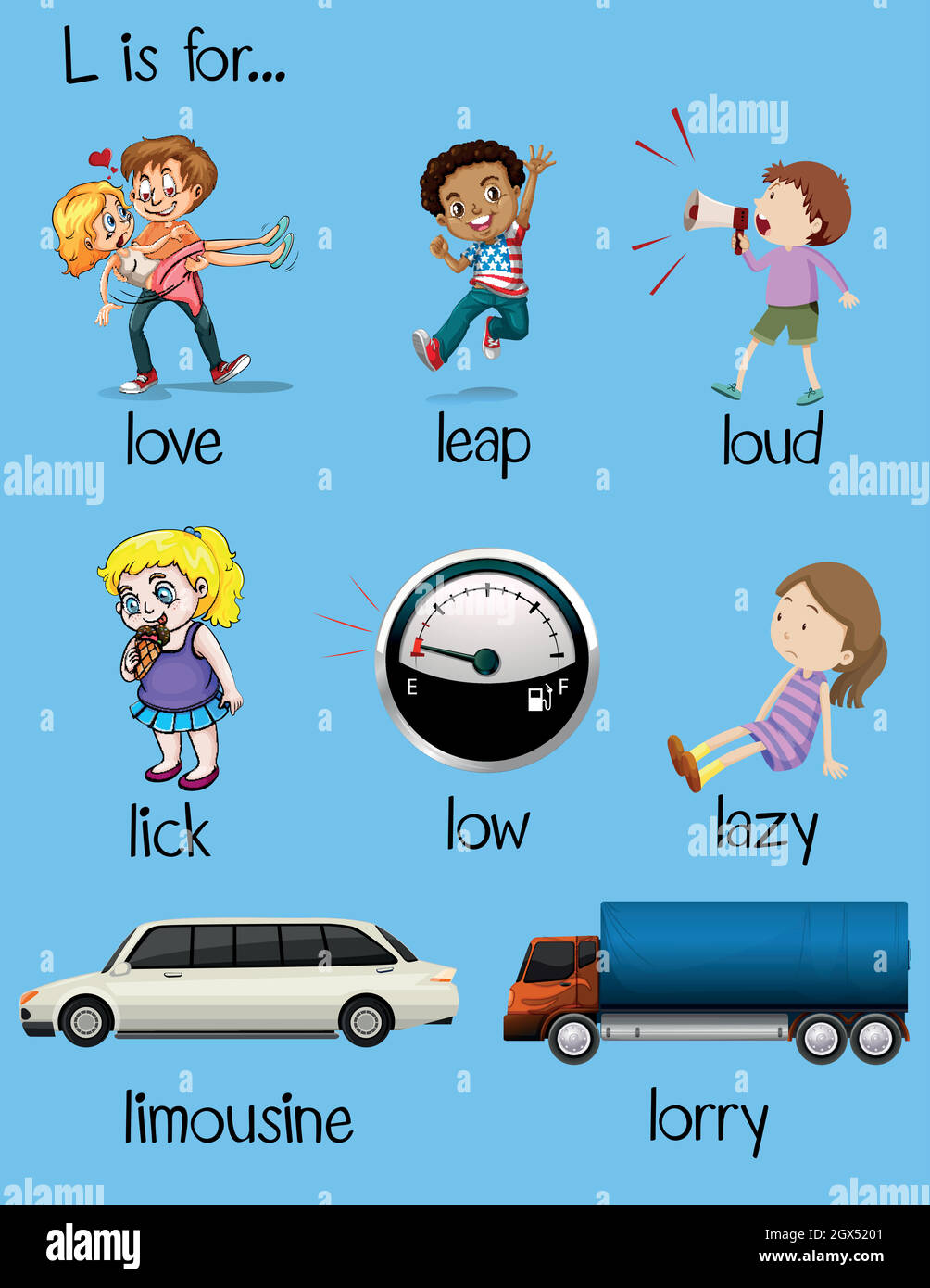 L lettre clipart Banque d'images vectorielles - Alamy