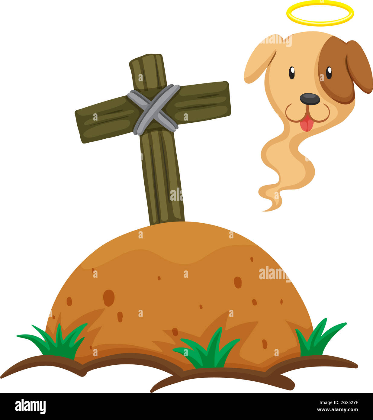 Chien Mort Vivant Banque d'images vectorielles - Alamy