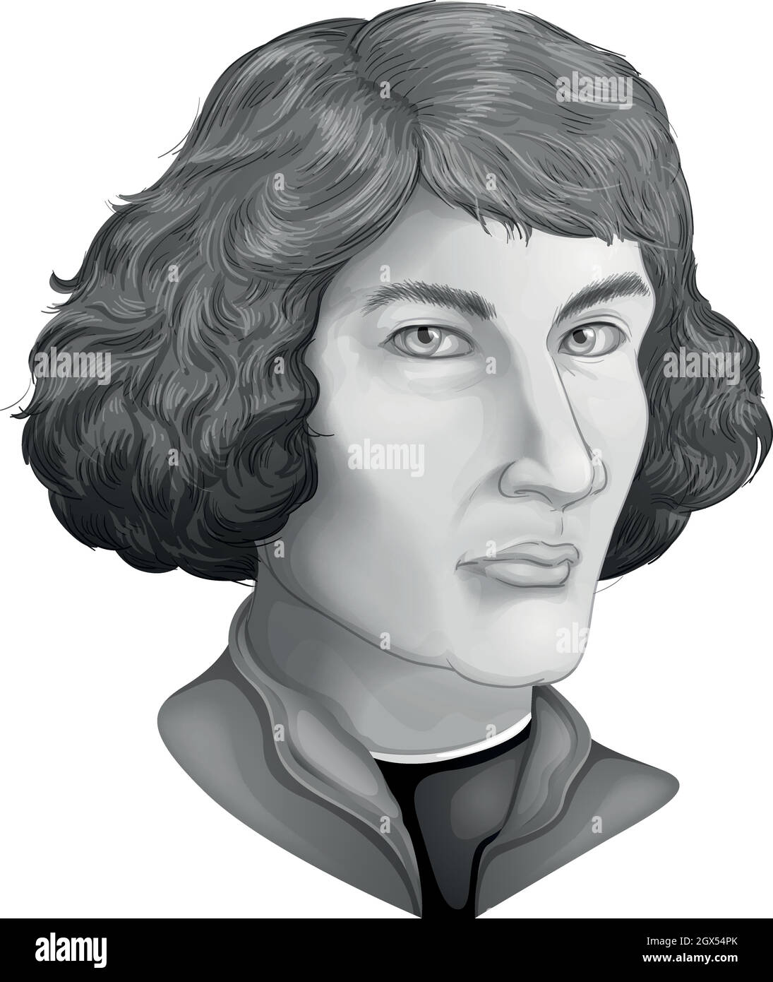 Nicolaus copernicus portrait Banque d'images vectorielles - Alamy