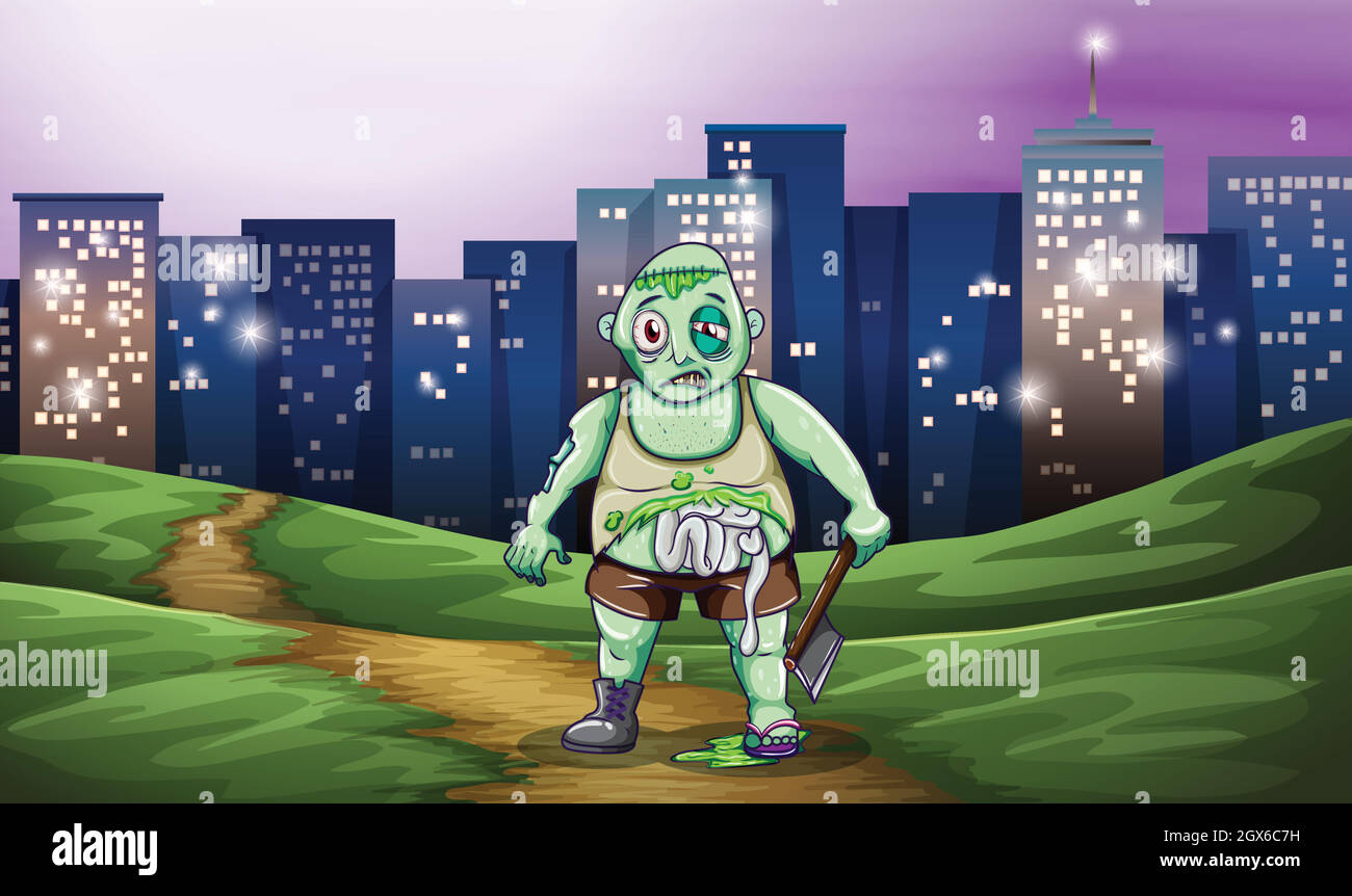 Zombies walking Banque d'images vectorielles - Alamy