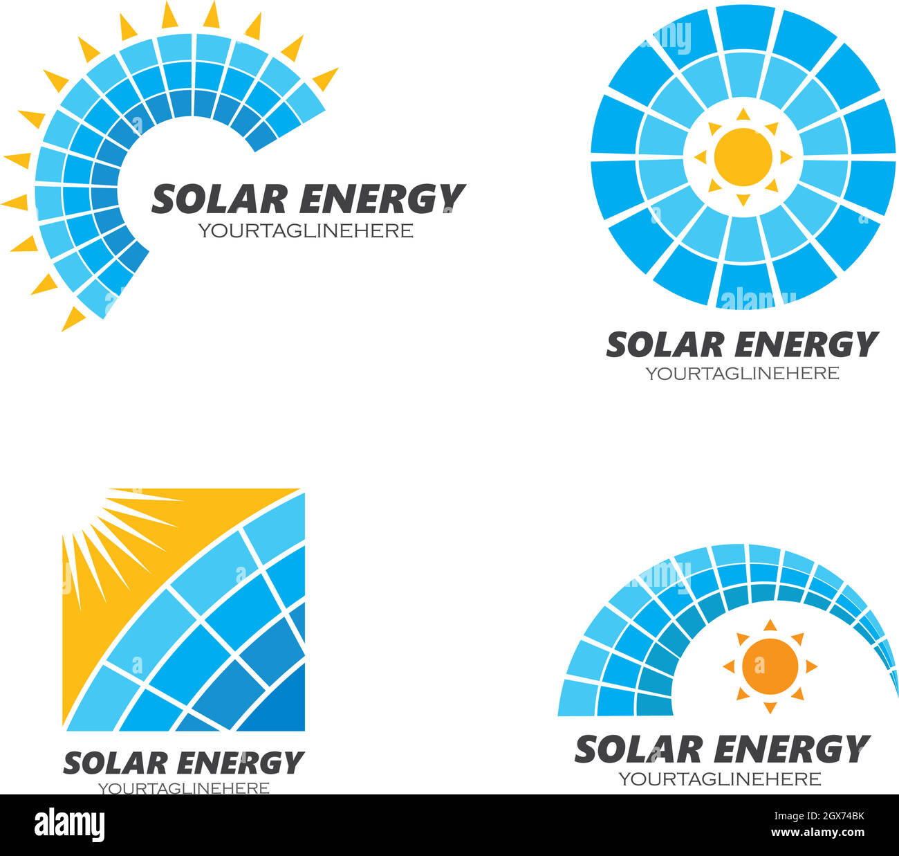 logo de panneau solaire symbole vectoriel de l'énergie naturelle Image ...