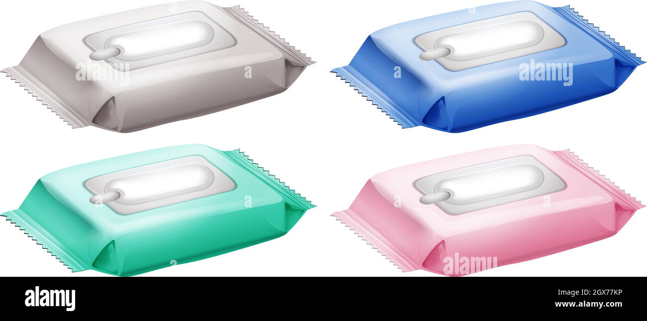 Lingettes de nettoyage Banque d'images vectorielles - Alamy