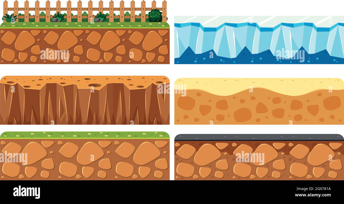 Motif de surface du sol Banque d'images vectorielles - Alamy