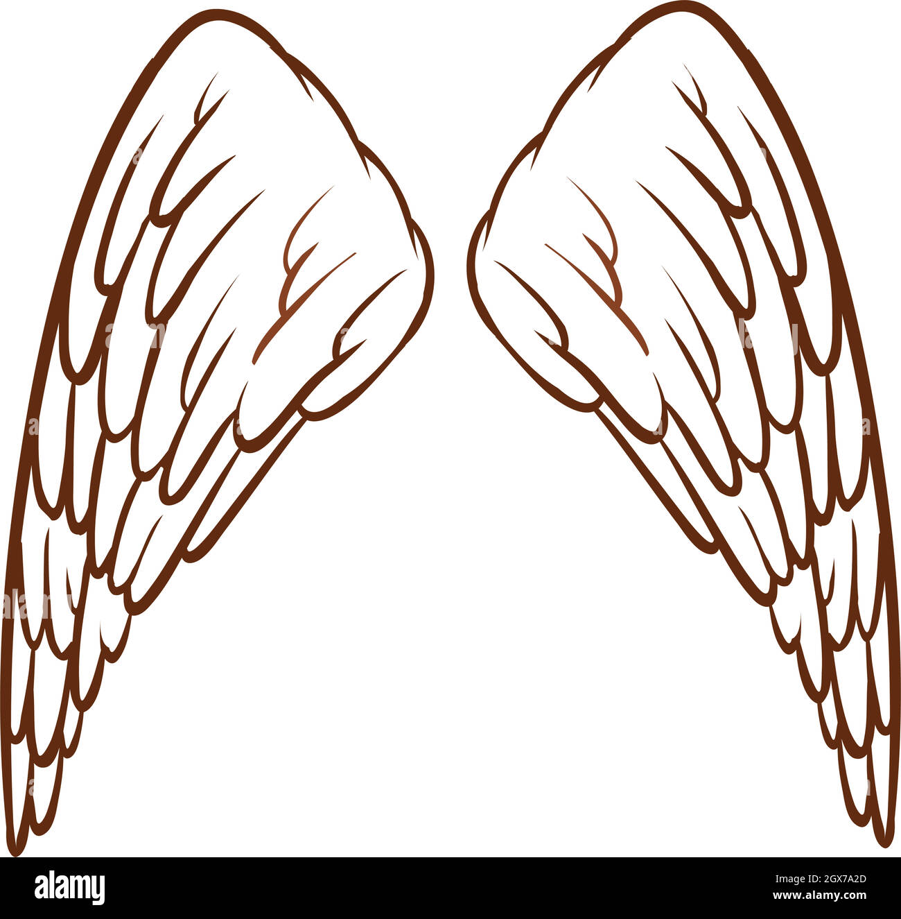 Ailes D'anges Banque d'images vectorielles - Alamy