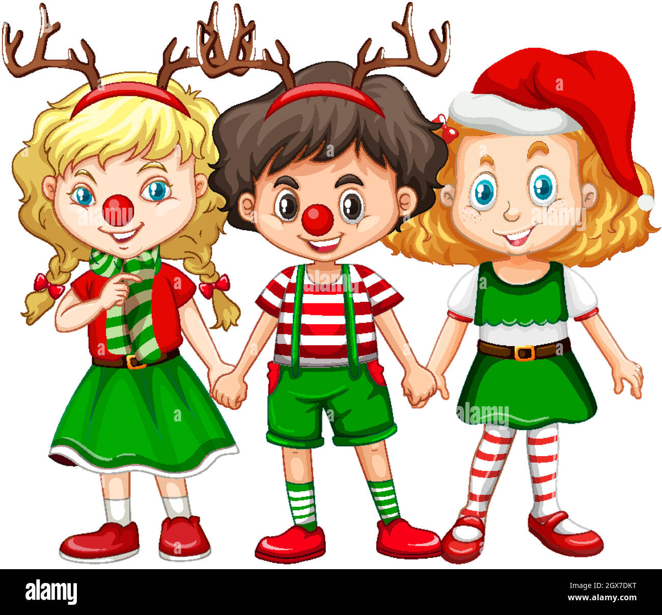 Dessin renne de noel rigolo Banque de photographies et d’images à haute ...