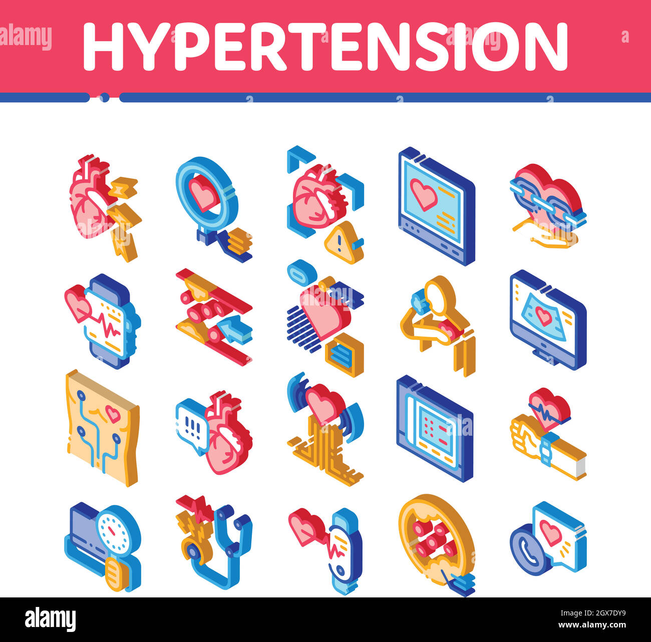 Arterial hypertension Banque d'images vectorielles - Alamy