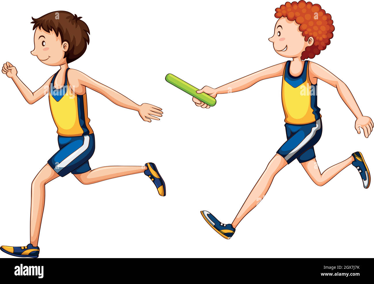 Relay race Banque d'images vectorielles - Alamy