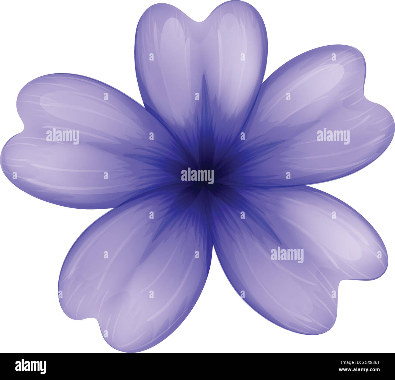 Dessin de fleurs violette Banque d'images vectorielles - Alamy