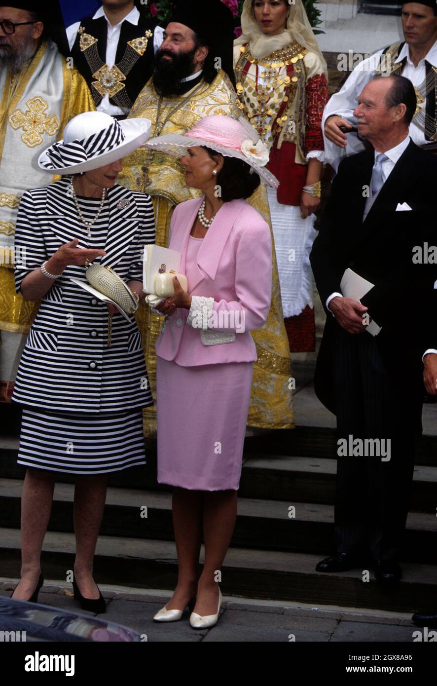 (l-r) la princesse Josephine-Charlotte de Belgique, la reine Silvia de ...