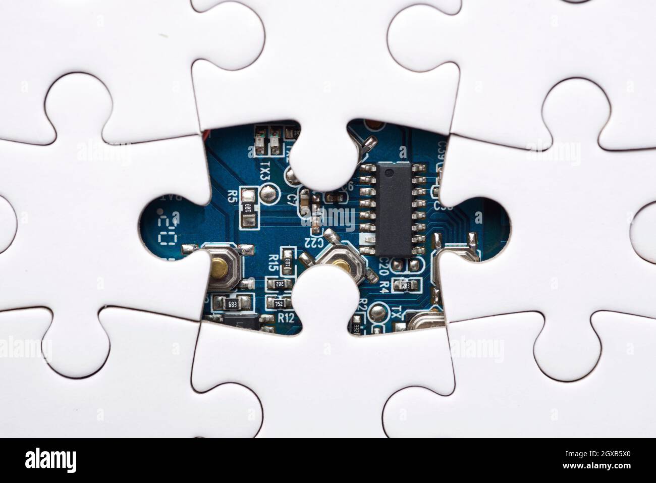 Gros plan circuit intégré Banque de photographies et d’images à haute ...