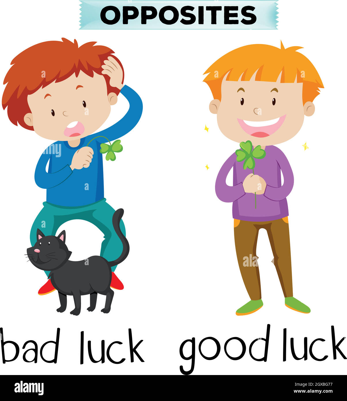 Bonne chance bonne chance Banque d'images vectorielles - Alamy