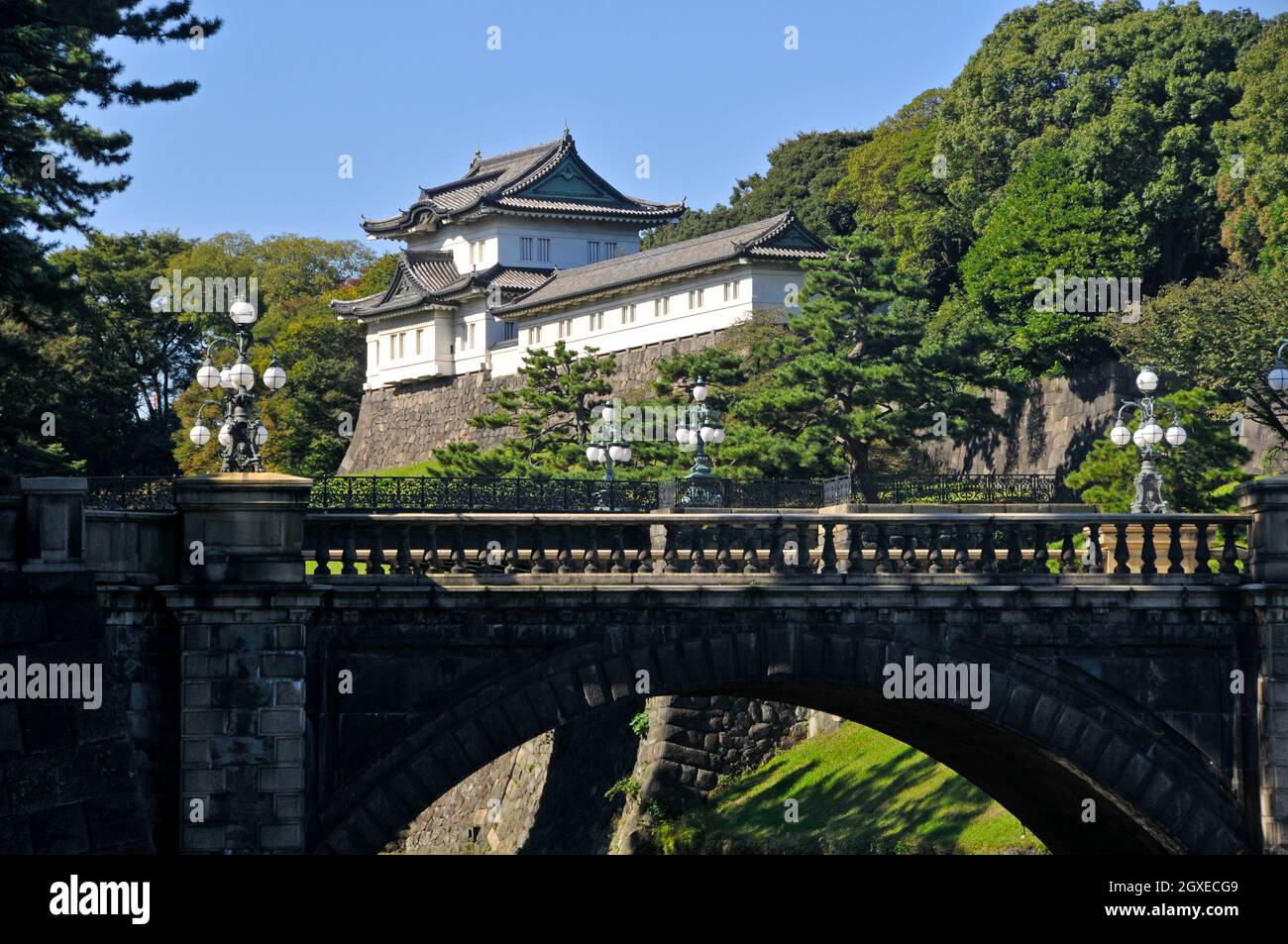 Palais impérial de Tokyo, jardins nationaux de Kokyo Gaien, Tokyo, Japon Photo Stock - Alamy