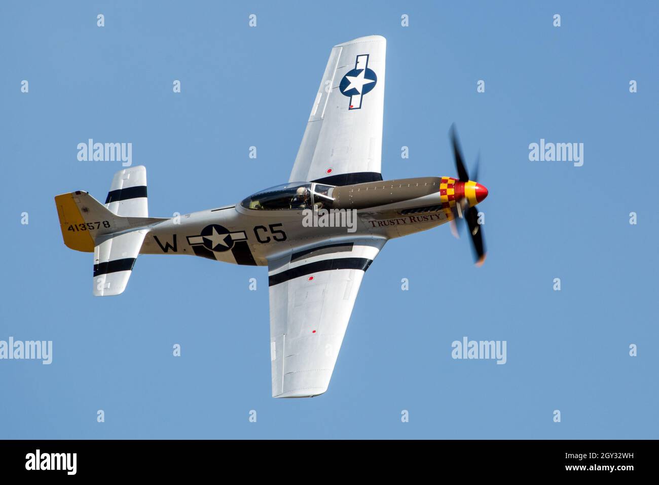 Duxford north american p51d mustang Banque de photographies et d’images ...