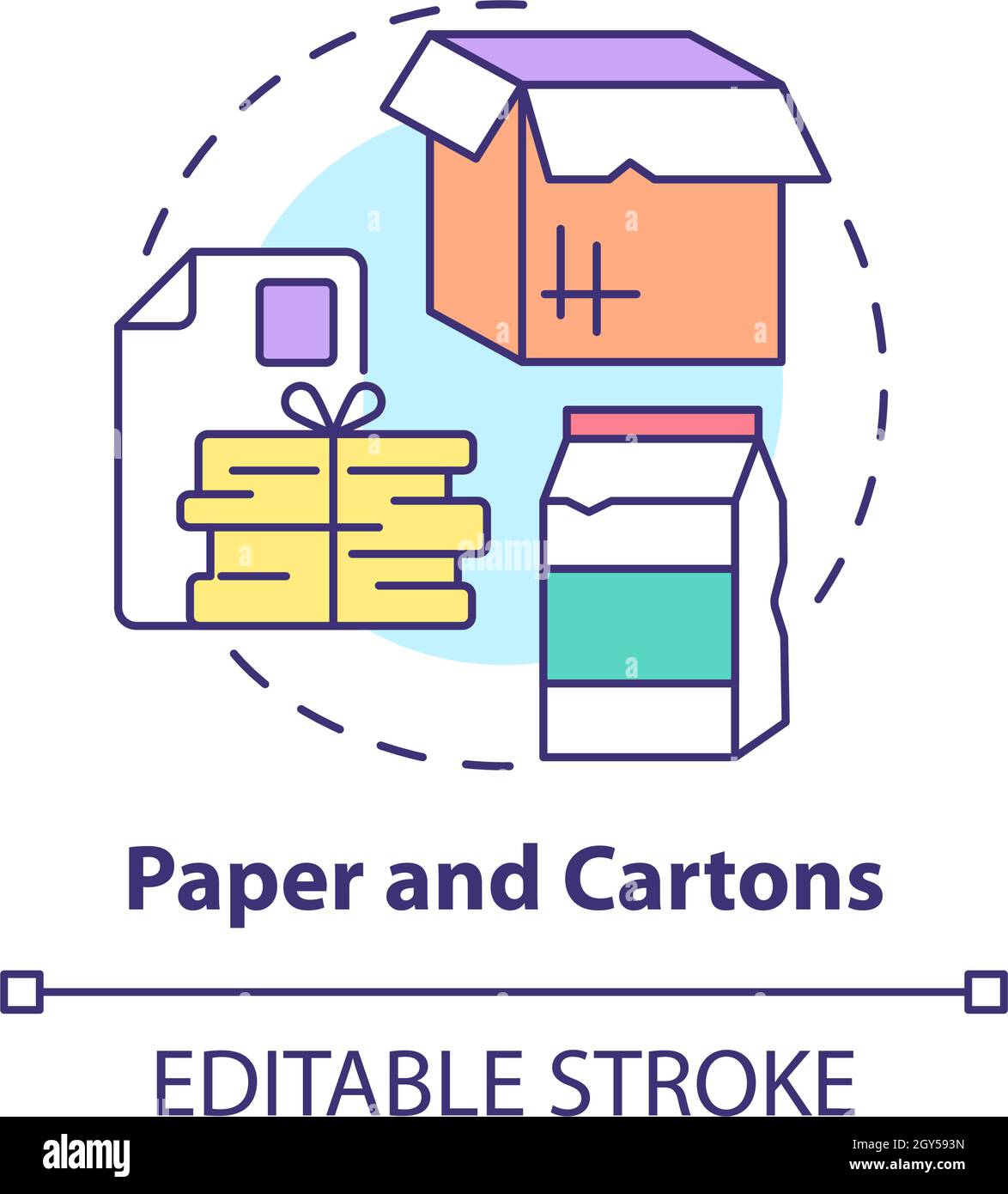 Cartons De Papier Banque d'images vectorielles - Alamy