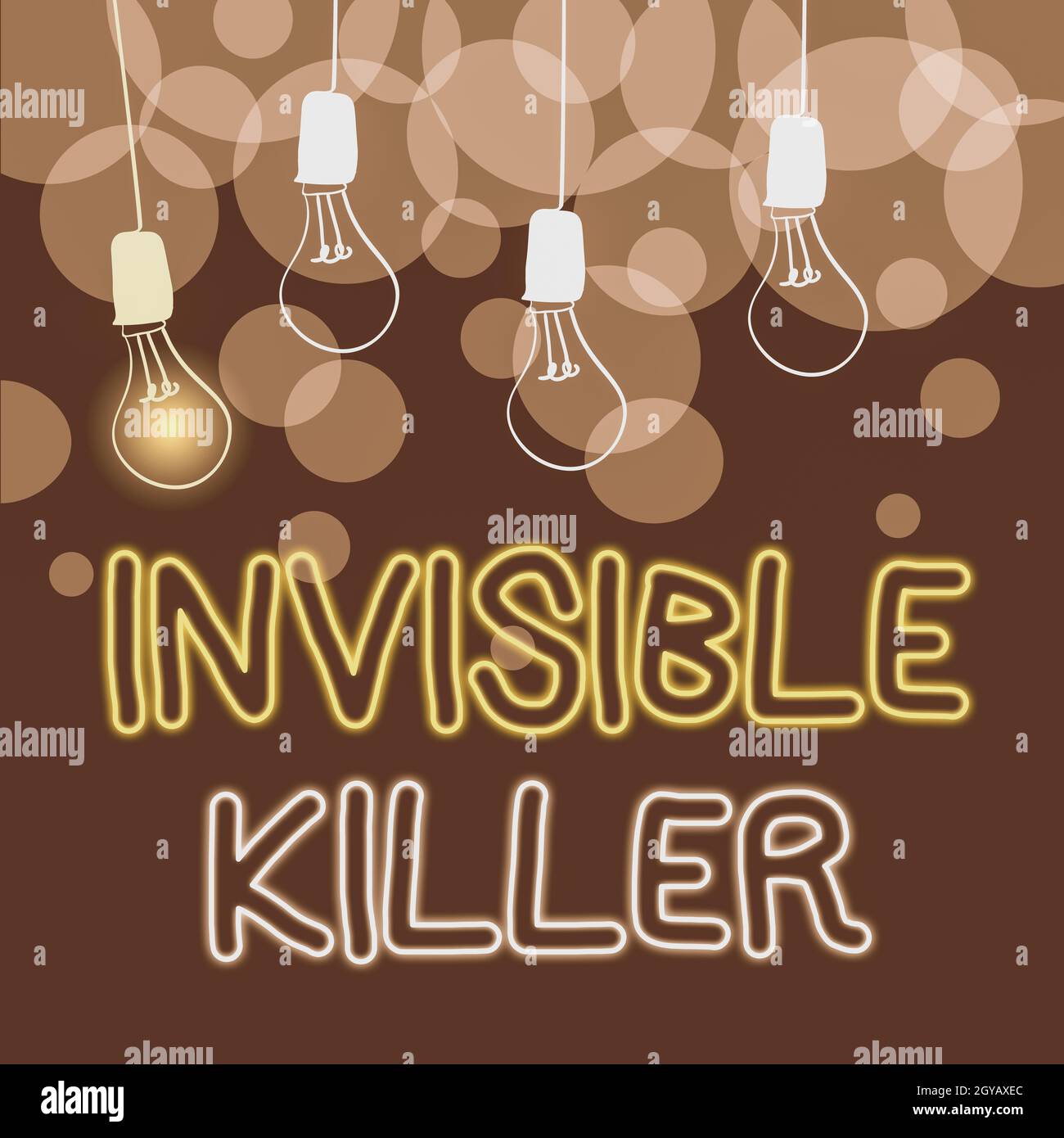 Signe de texte montrant invisible Killer, Internet concept présence ...