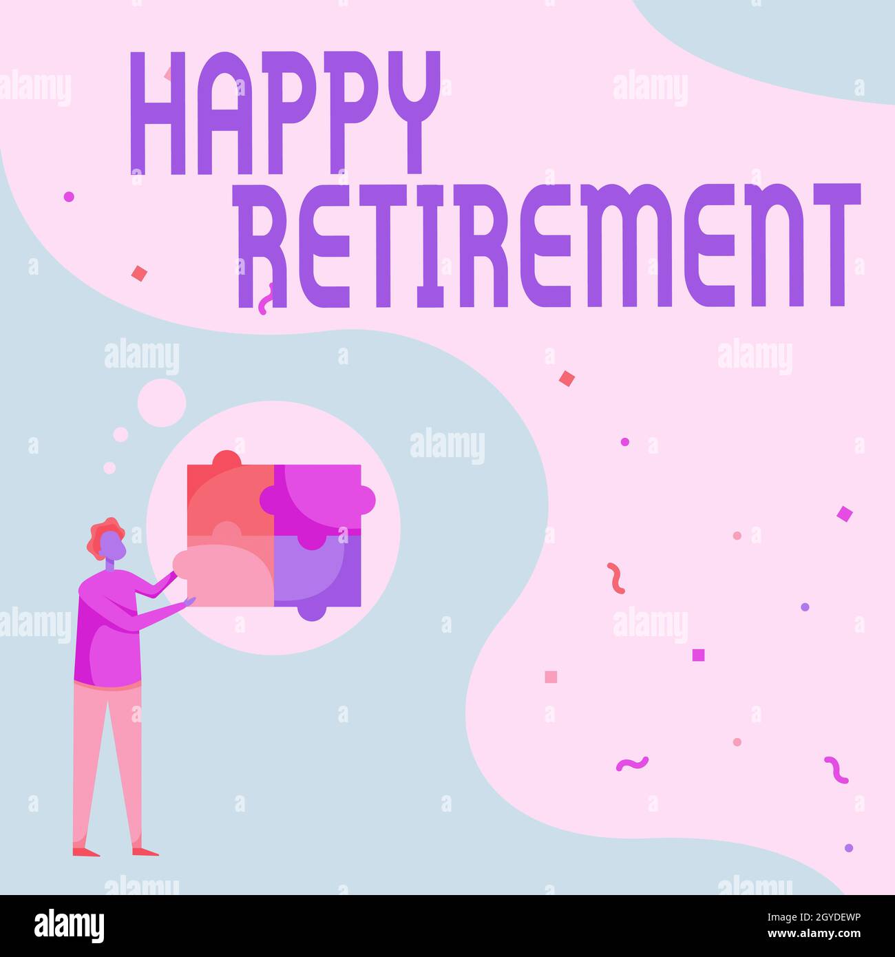 Rédaction affichant le texte Happy Retirement, Word écrit sur avoir un ...