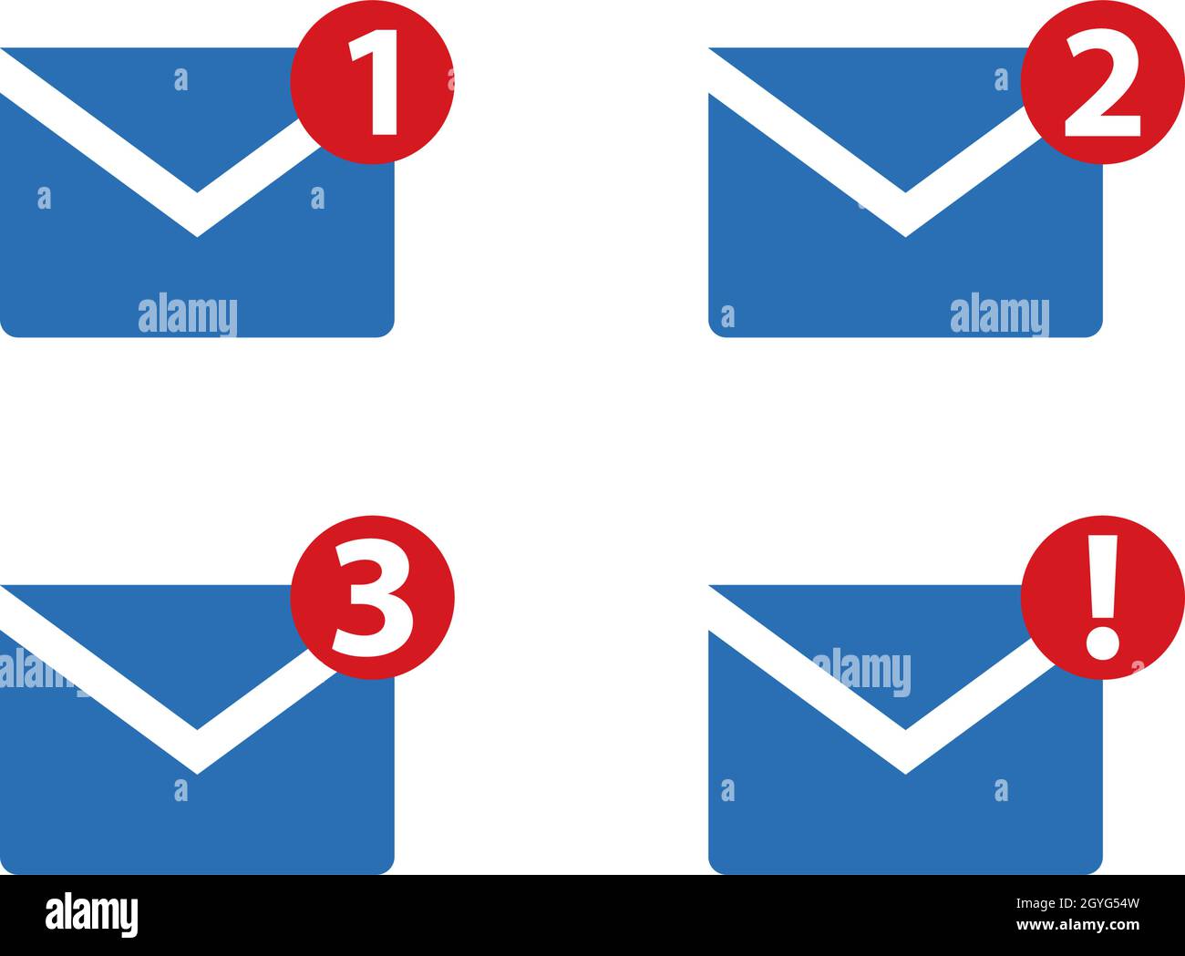 Modèle de vecteur de logo de courrier Image Vectorielle Stock - Alamy