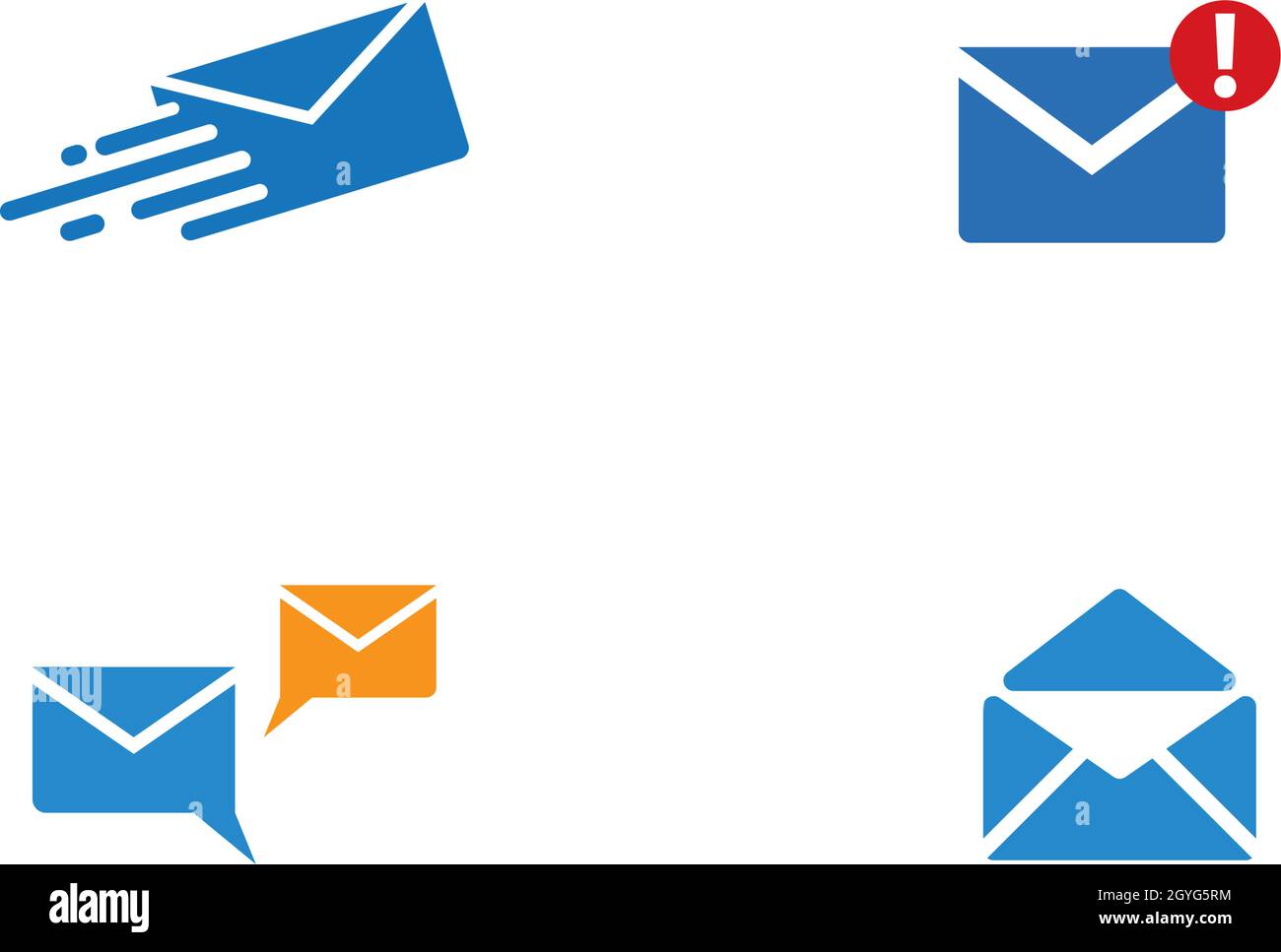 Logo courrier Banque d'images vectorielles - Alamy