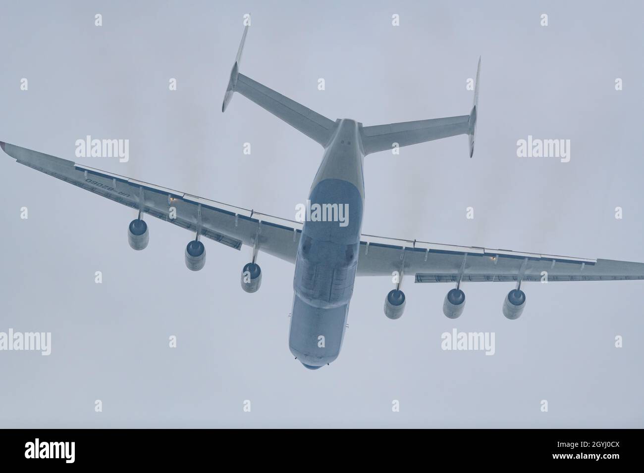 hoersching, autriche, 07 octobre 2021, départ de l'antonov an-22 mrija ...