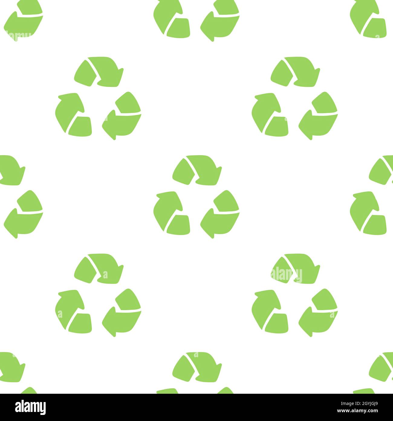 Modèle écologique sans couture. Trois flèches ECO recycle. Réutilisez ...