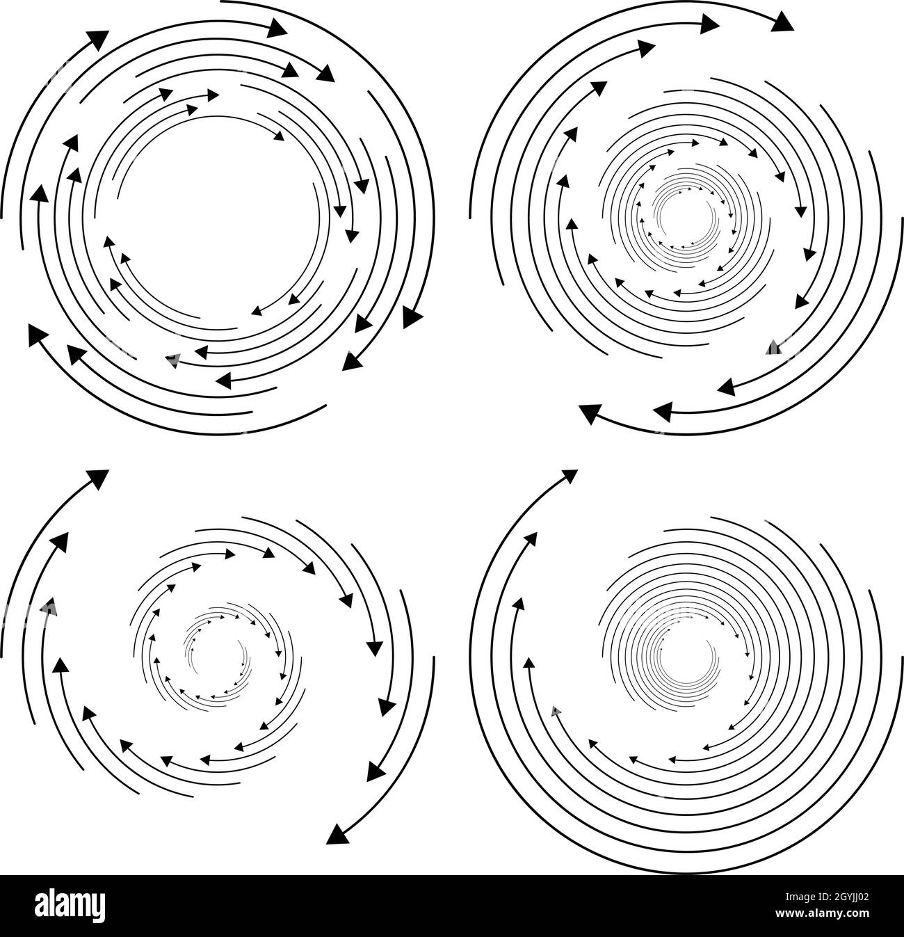 Flèches circulaires pour les concepts d'étapes, d'étapes et de phases ...