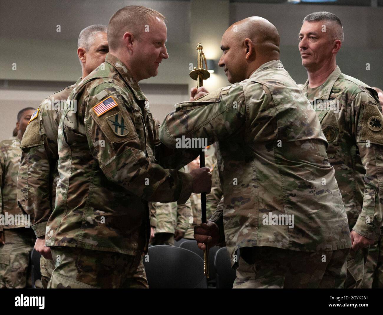 Le Guardsman national de l'armée de Géorgie, le Maj Leif Rivera ...