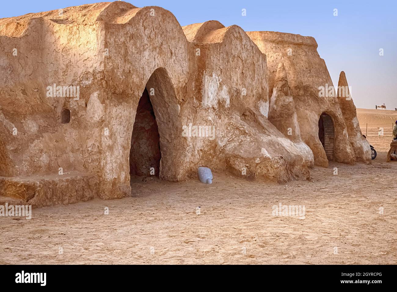 Paysage abandonné de la planète Tatooine pour le tournage de Star Wars ...