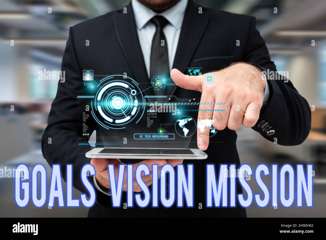 Inspiration montrant l'enseigne objectifs Vision Mission.Idée d ...