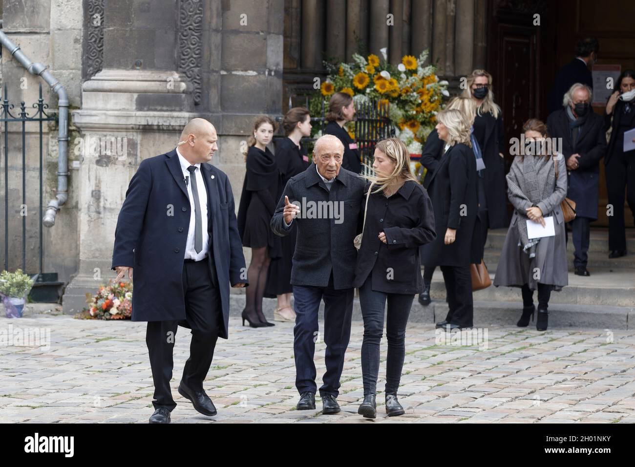 Paris, France.6 octobre 2021.Messe funéraire organisée à l'église Saint ...