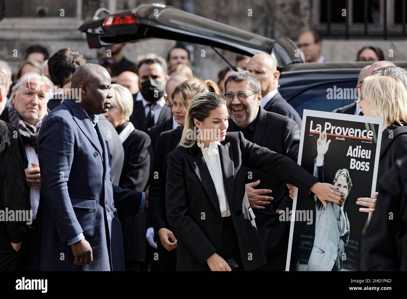 Paris, France.6 octobre 2021.Messe funéraire organisée à l'église Saint ...