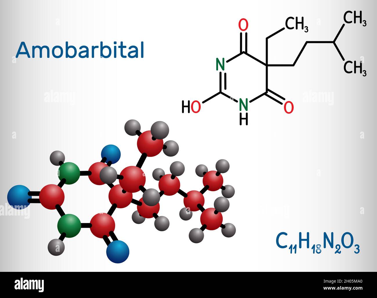 Surdosage de barbiturique Banque d'images vectorielles - Alamy