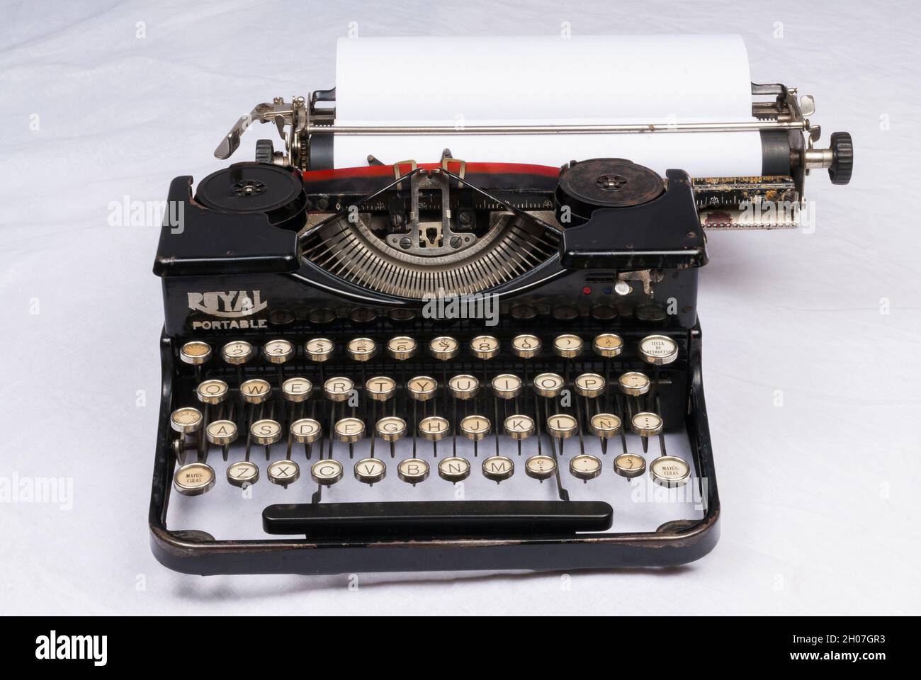 Clavier et touches de la machine à écrire, détails.Évolution de la ...