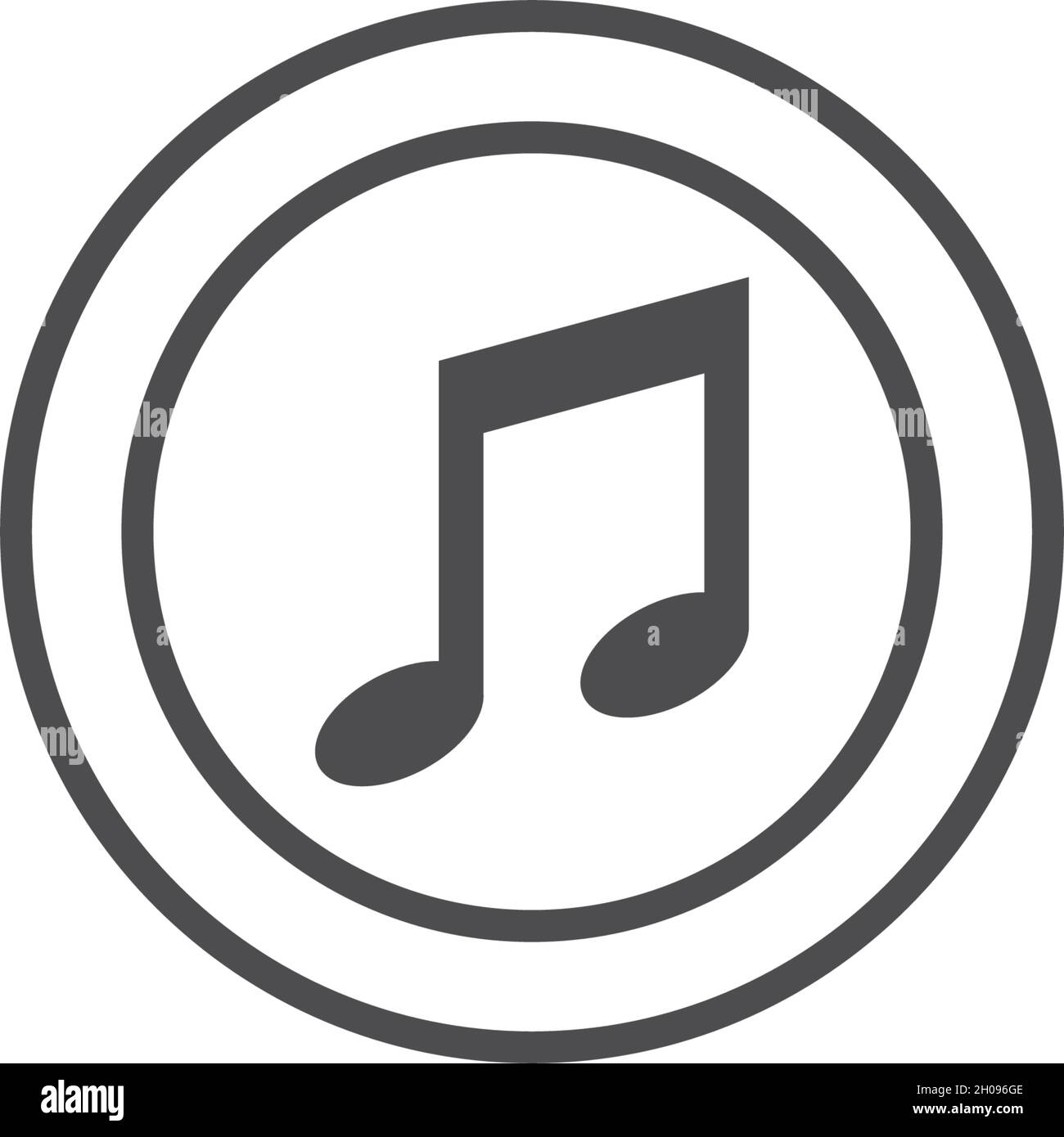 Logo de note de musique modèle Vector Image Vectorielle Stock - Alamy