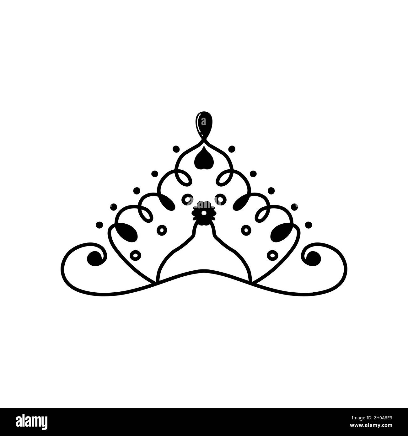 Lineart médiéval couronne royale reine monarque seigneur roi contour ...
