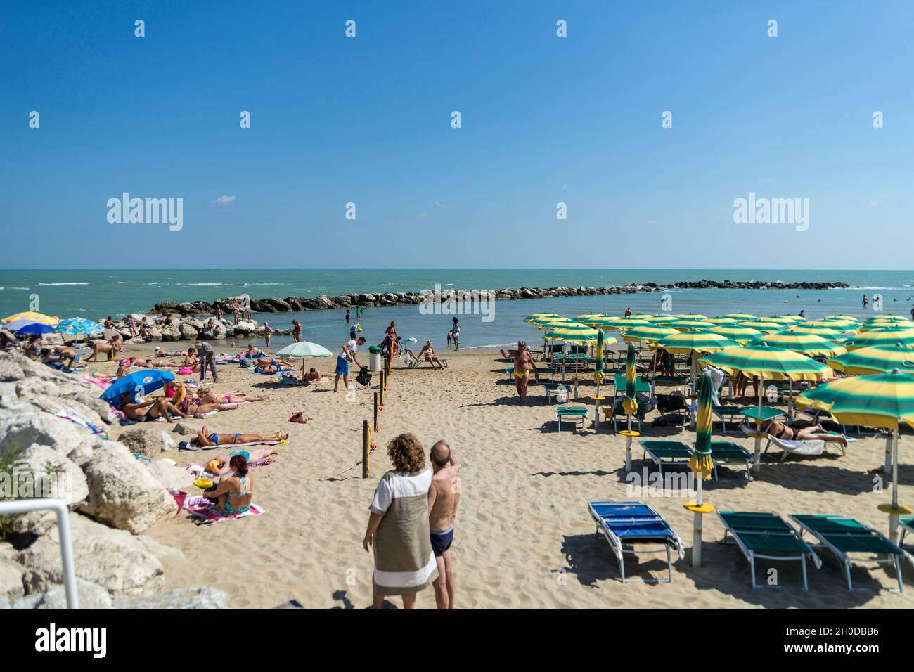Pesaro beach Banque d'image et photos - Alamy