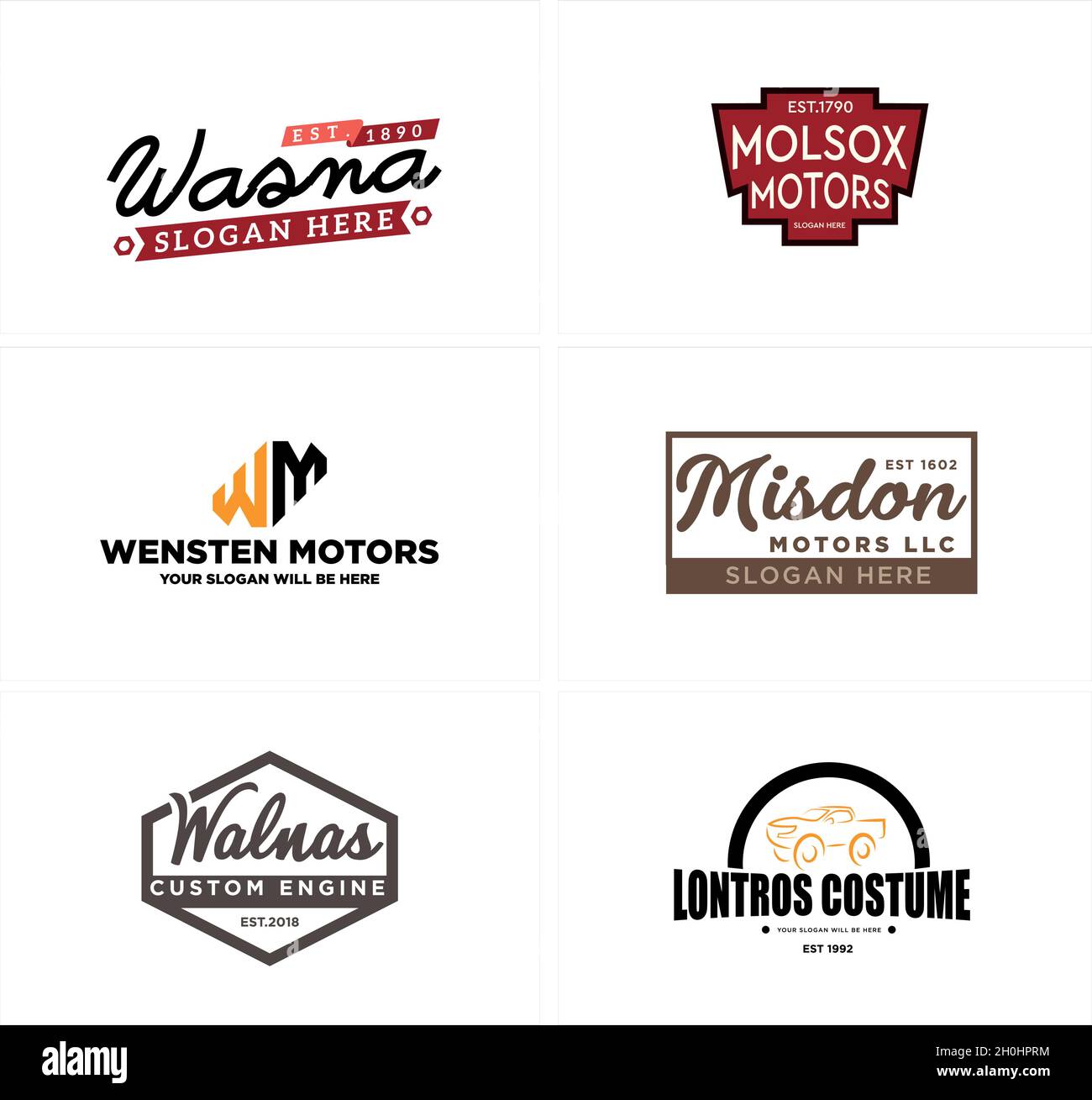 Logo mecanique moto Banque d'images vectorielles - Alamy