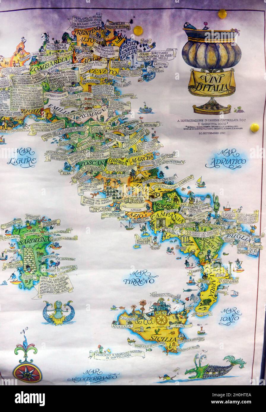 Una mappa colorata Banque de photographies et d’images à haute ...