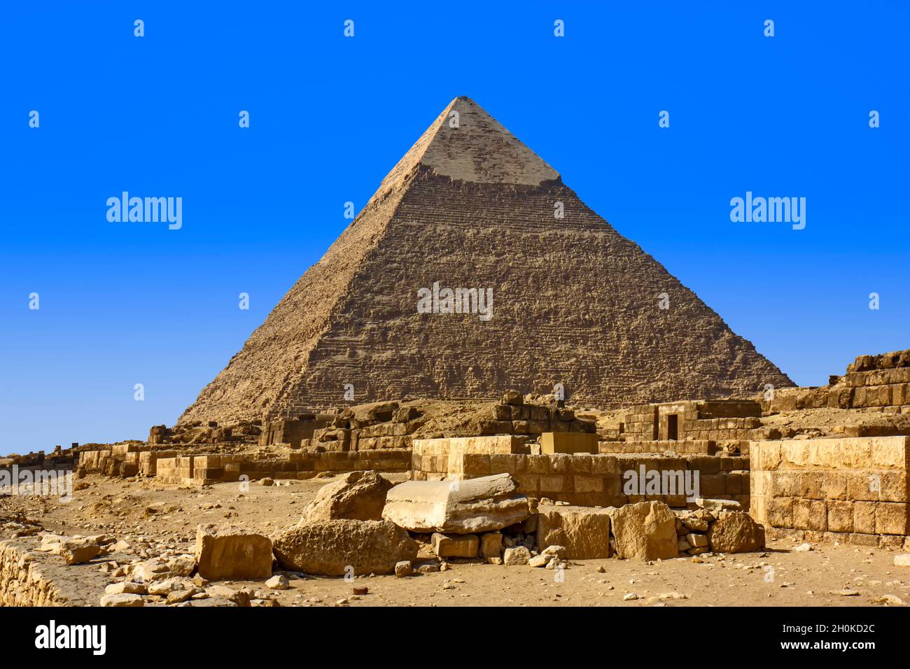 La Pyramide de Khafre ou de Chephren à Kairo, Égypte Photo Stock - Alamy