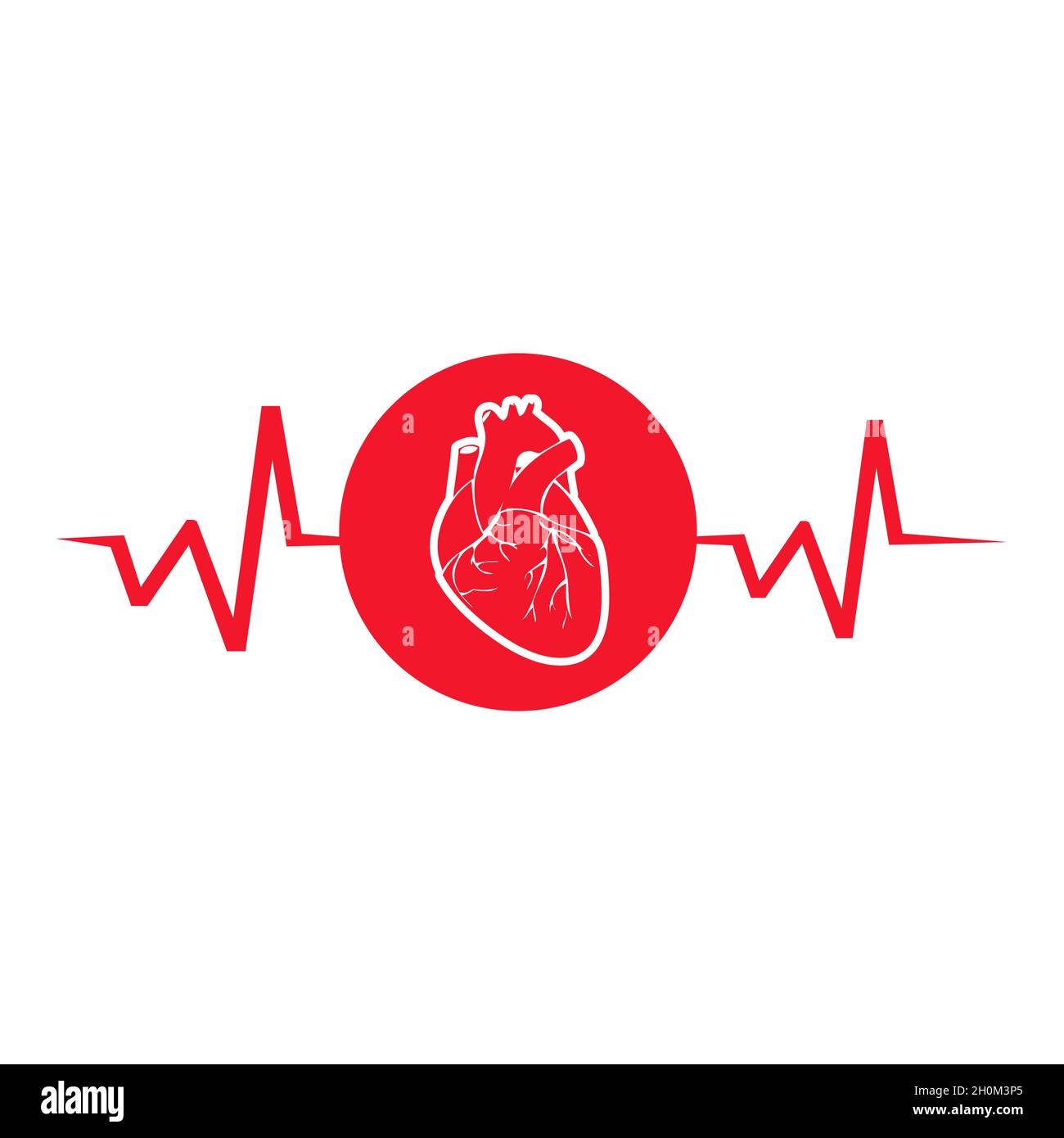 Logo et symboles de la pharmacie de cardiologie médicale Image ...