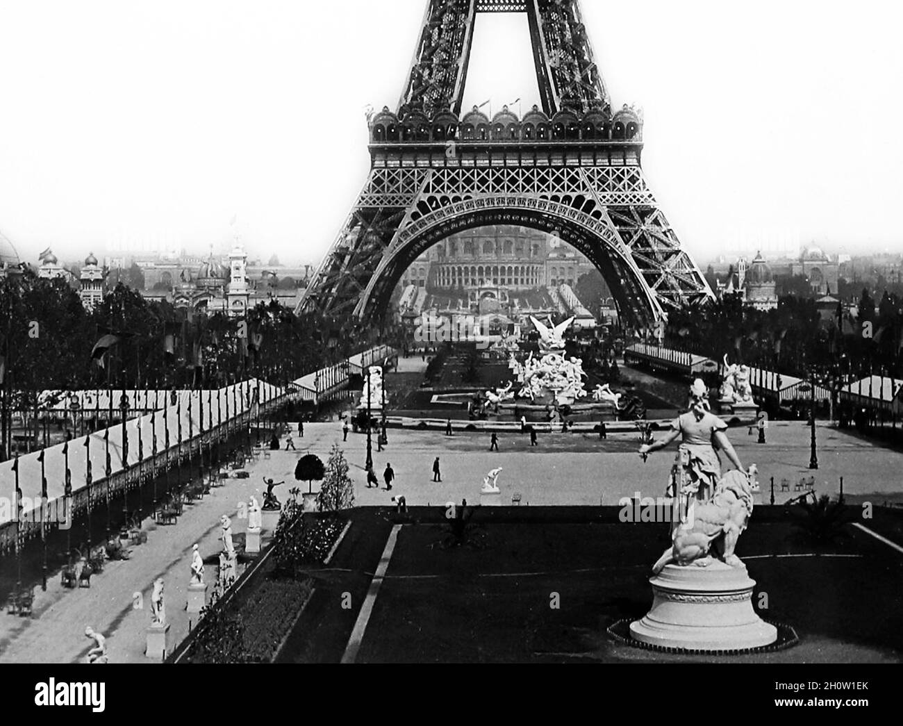 1889 Exposition Tour Eiffel Paris Banque d'image et photos - Alamy
