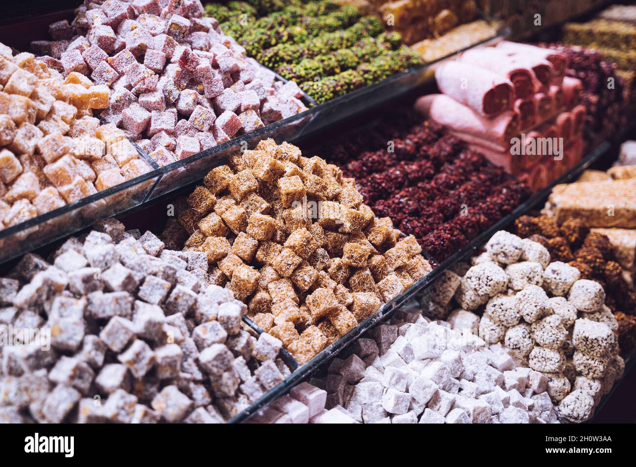 Turkish delight sweets Banque de photographies et d’images à haute ...
