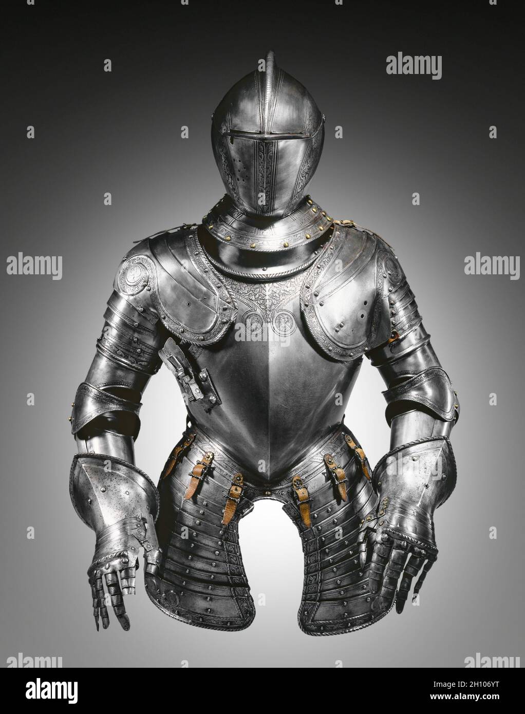 Demi-costume d'armure pour le terrain, c.1575. Italie du Nord, Brescia ...