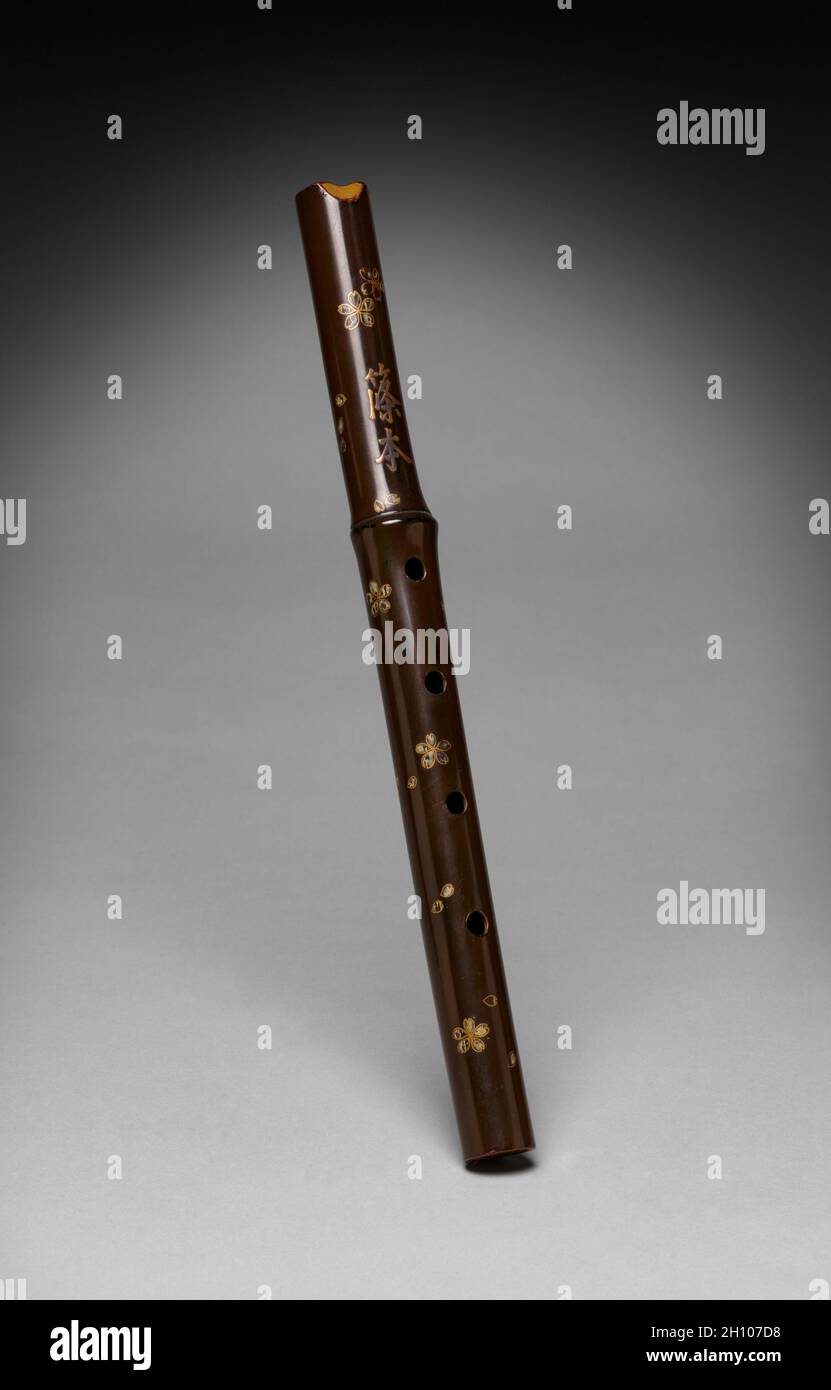Flûte à bout soufflé (Hitoyogiri), fin des années 1800.Japon, période ...