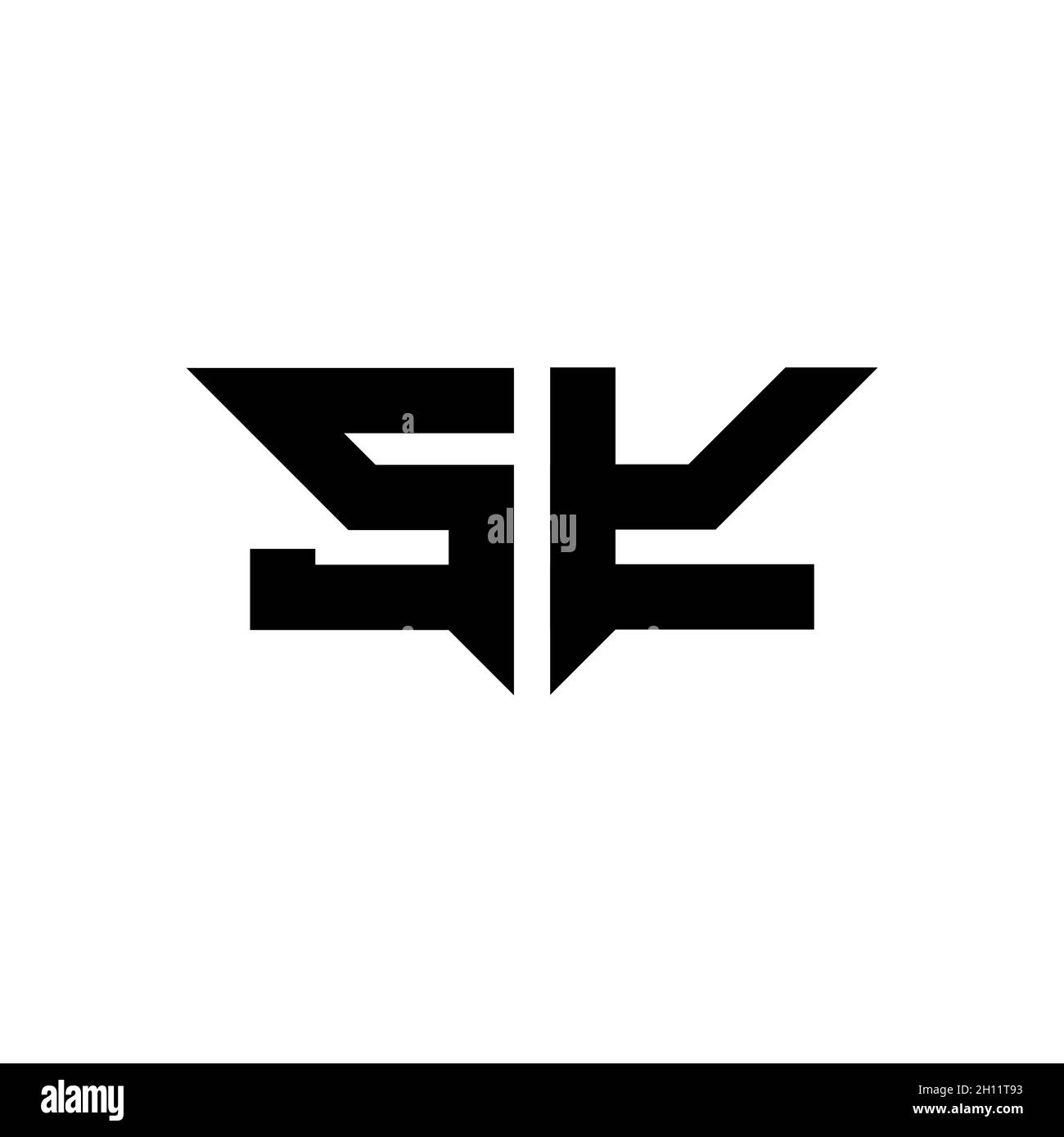 Lettre du logo SY Monogram avec modèle de design simple et moderne ...