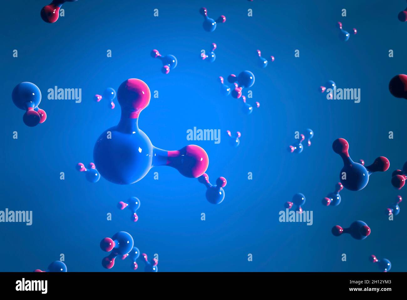 H2o molecule chemical structure Banque de photographies et d’images à haute résolution - Alamy